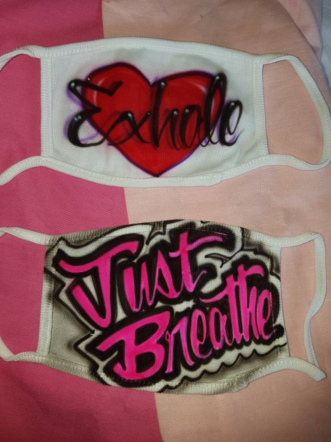 Heart Face Mask, Exhale Face Mask, Cotton Face Mask, Washable Face Mask ...