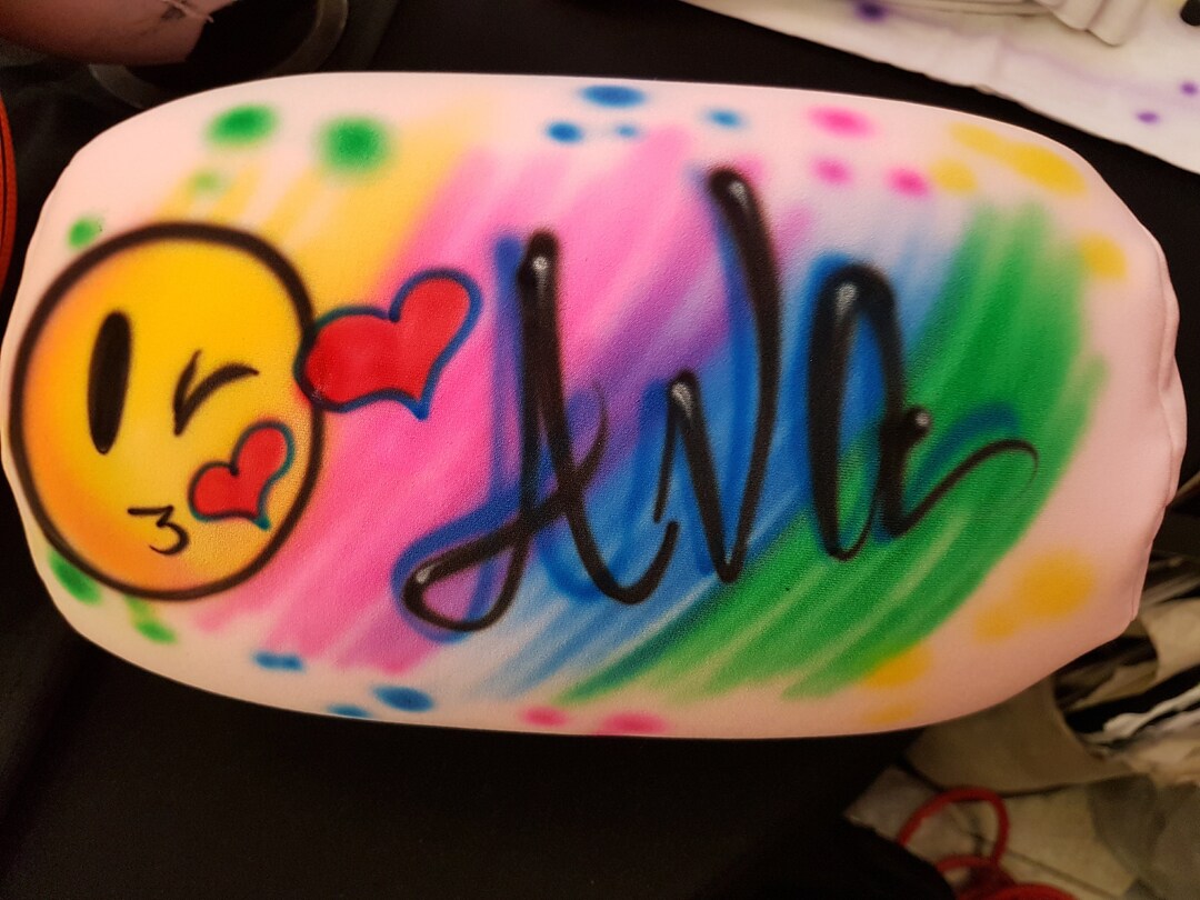 Squish Pillow, Airbrushed Pillow, Personalized Pillow, Pink Pillow ...