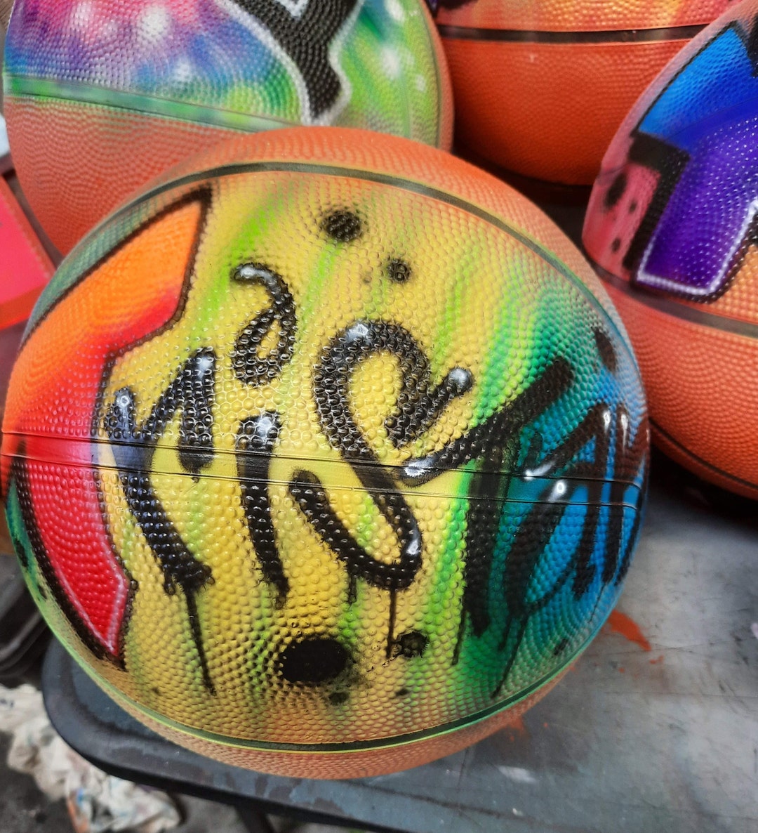 Basketball Gift, Graffiti Basketball, Personalized Basketball, Coaches ...