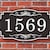 Victorian Address Sign, Custom Shaped Metal Sign, Heritage House Number ...
