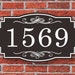 Victorian 1-line Address Sign, Custom Shaped Address Plaque ...
