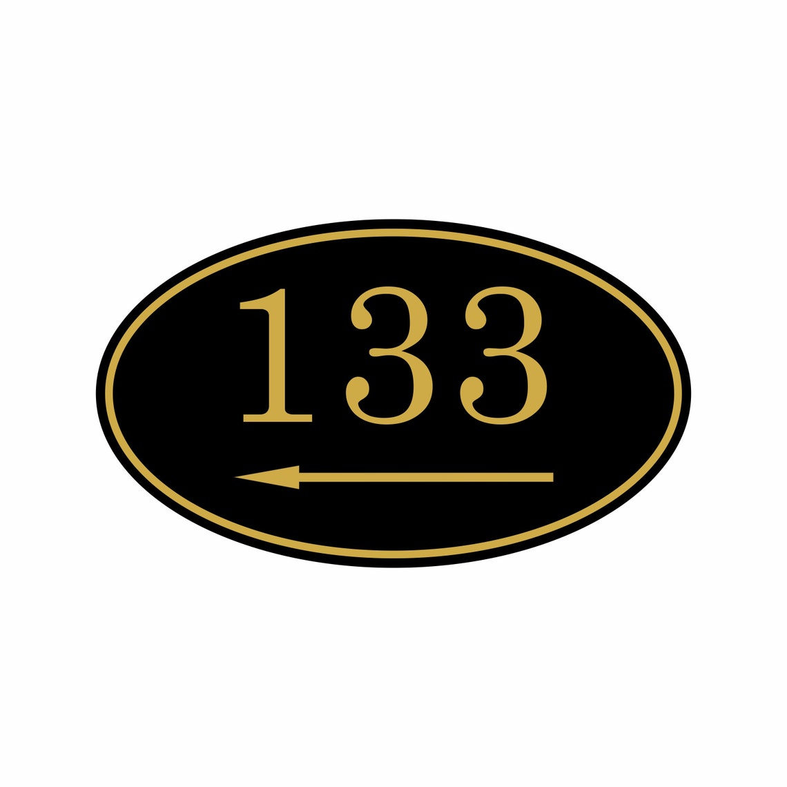 Custom House Number Arrow Sign, Personalized Address Sign With ...