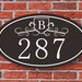 Victorian 1-line Address Sign, Custom Shaped Address Plaque ...