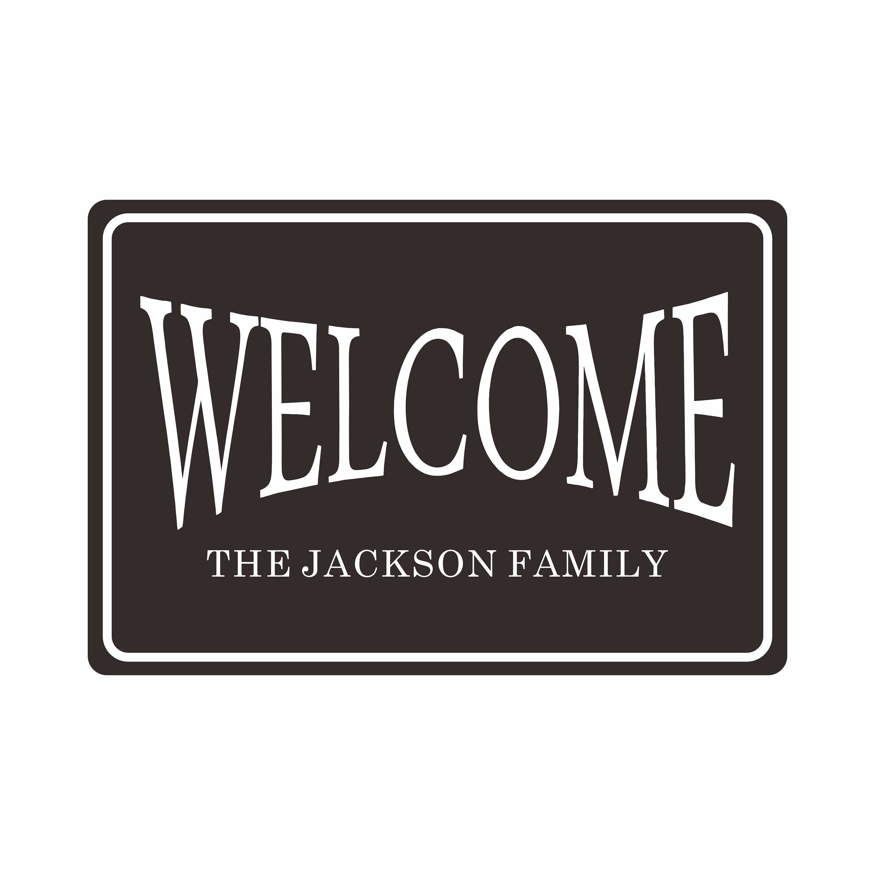 Custom Welcome Sign Welcome With Family Name Sign Front Door | Etsy