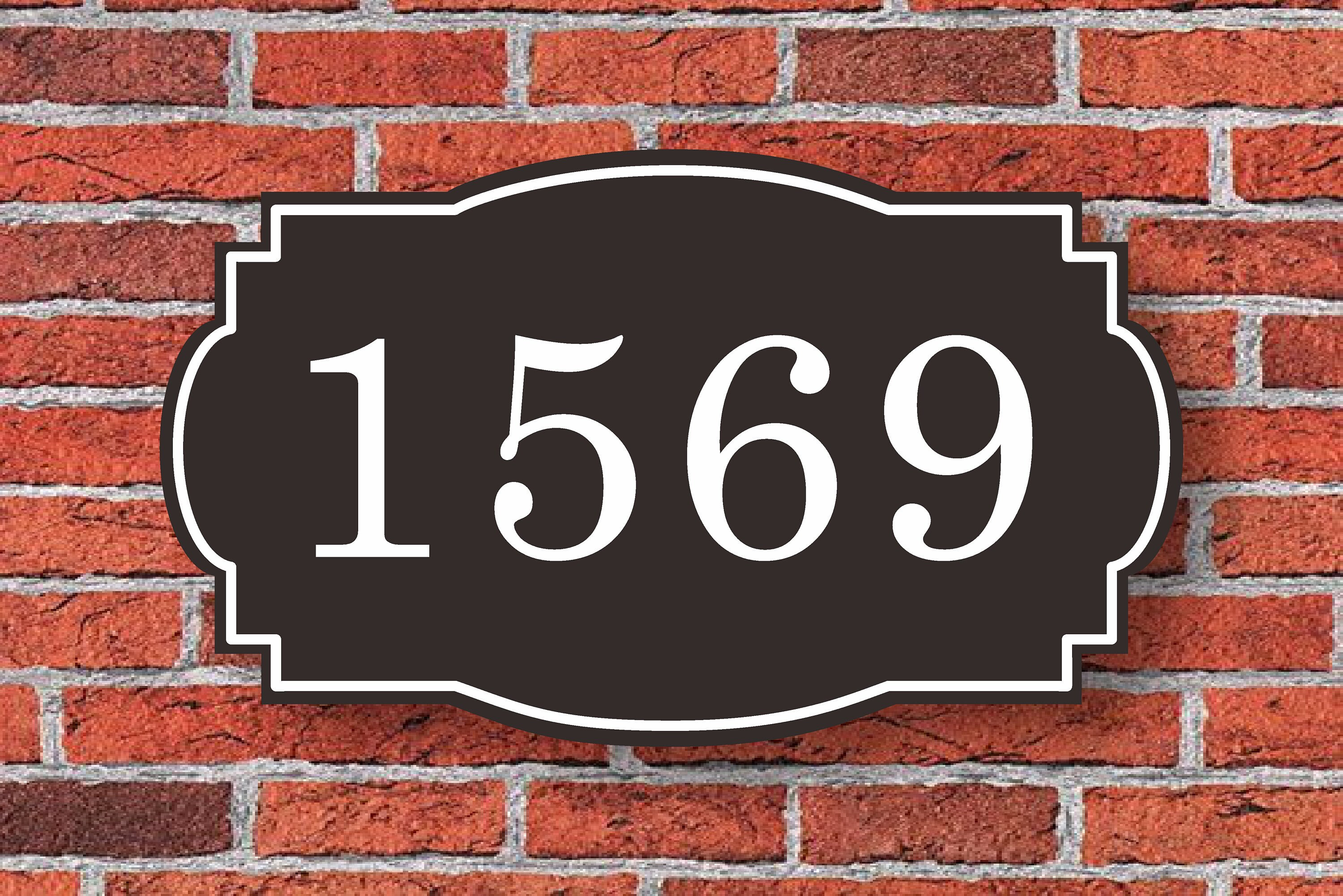 House Number Sign, Address Sign, Custom House Numbers, Address Plaque ...