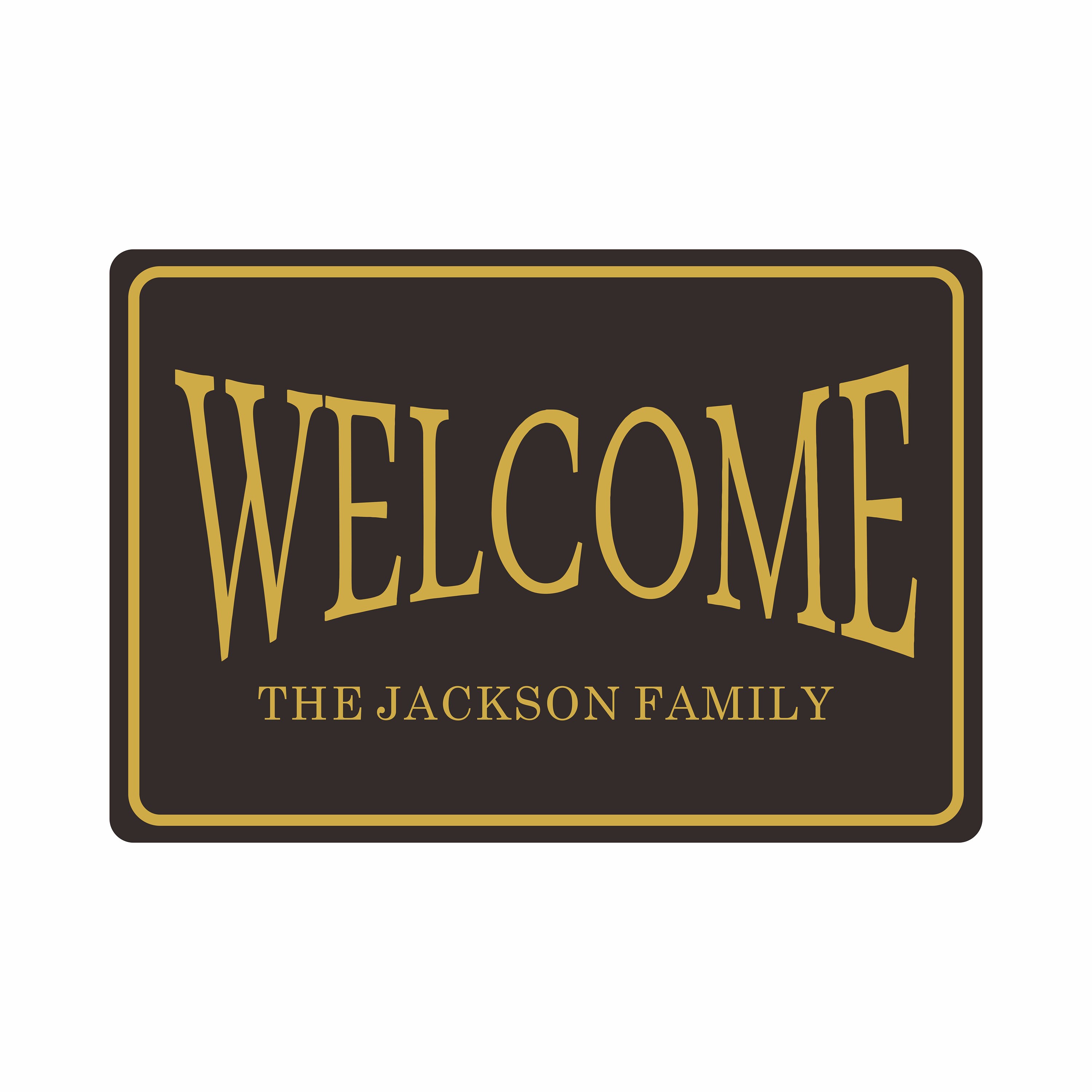 Custom Welcome Sign Welcome With Family Name Sign Front Door | Etsy