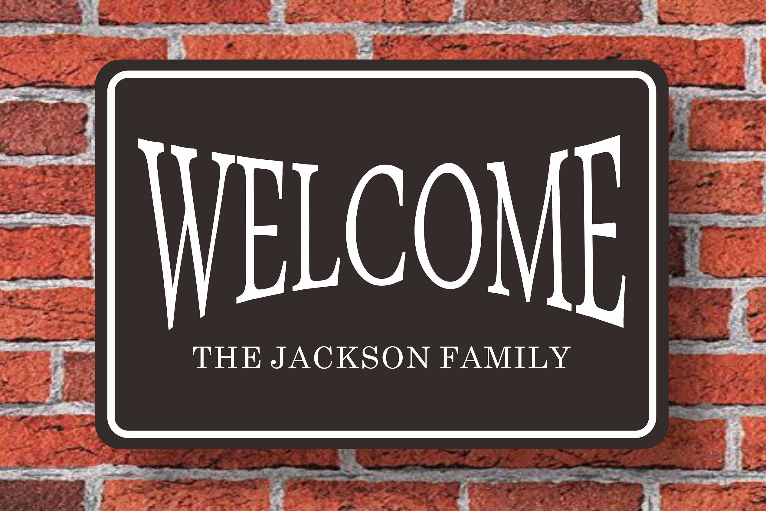 Custom Welcome Sign Welcome With Family Name Sign Front Door | Etsy