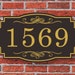 Victorian 1-line Address Sign, Custom Shaped Address Plaque ...