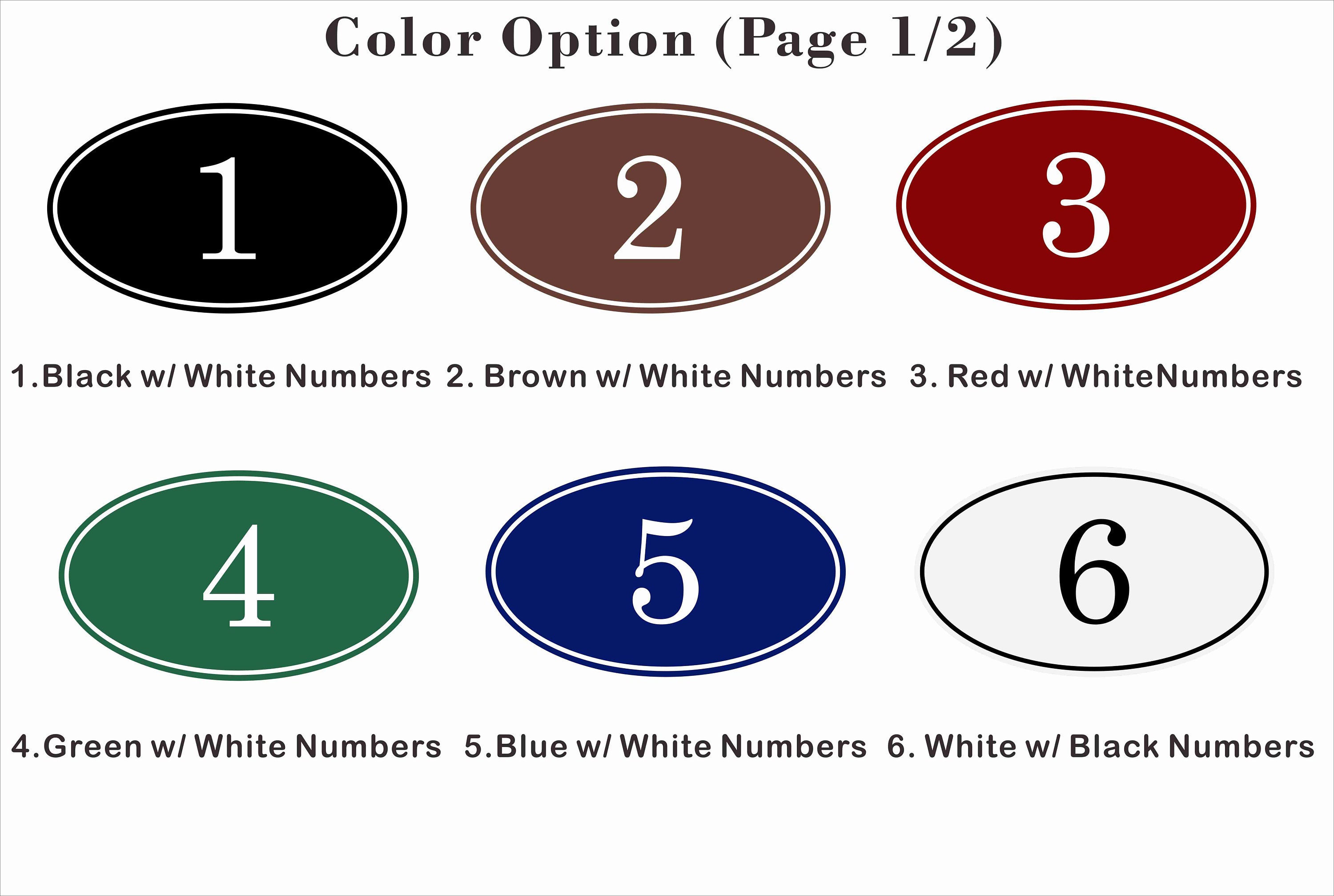 Custom Oval Address Sign Red Aluminum 12"w X 7"h, Personalized House ...