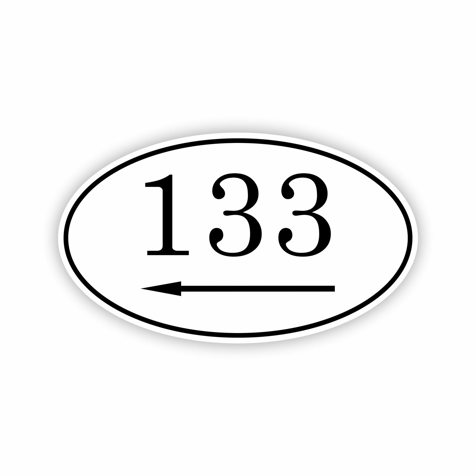 Custom House Number Arrow Sign, Personalized Address Sign With ...