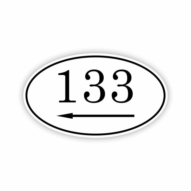 Custom House Number Arrow Sign, Personalized Address Sign With ...