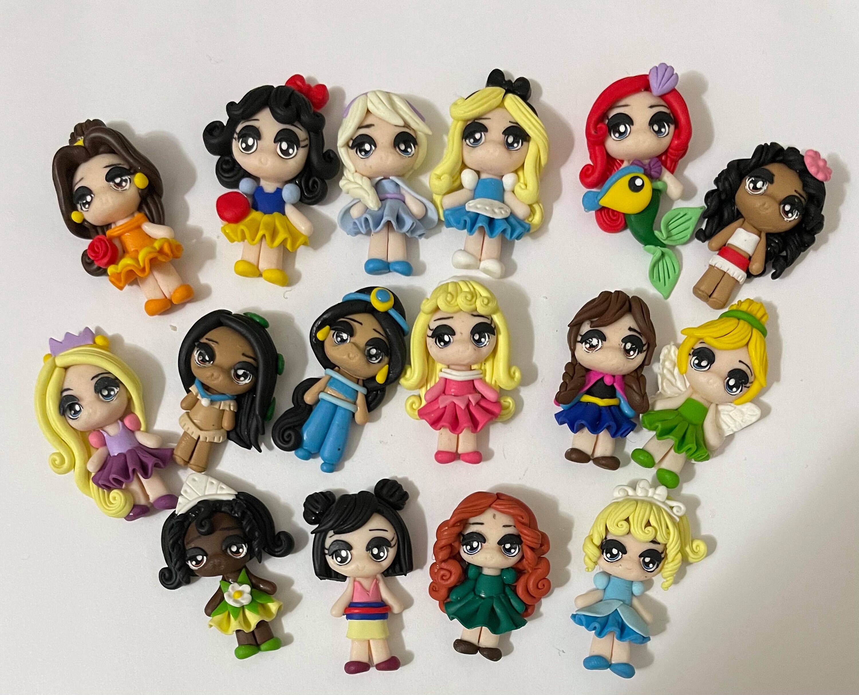 CLAYS: Mini Princesses clay doll clay dolls bow | Etsy