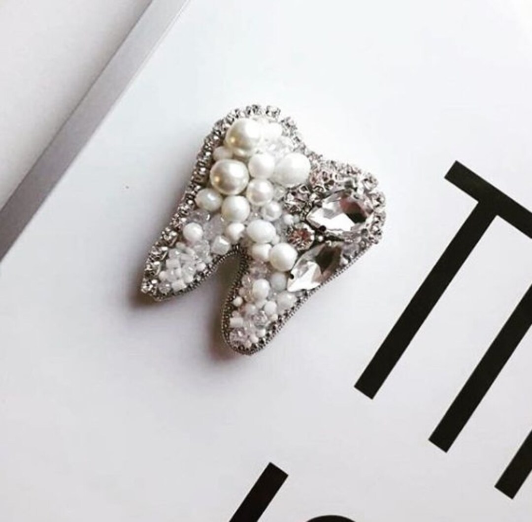 Tooth Brooch Tooth Pin Tooth Jewelry White Tooth Brooch - Etsy