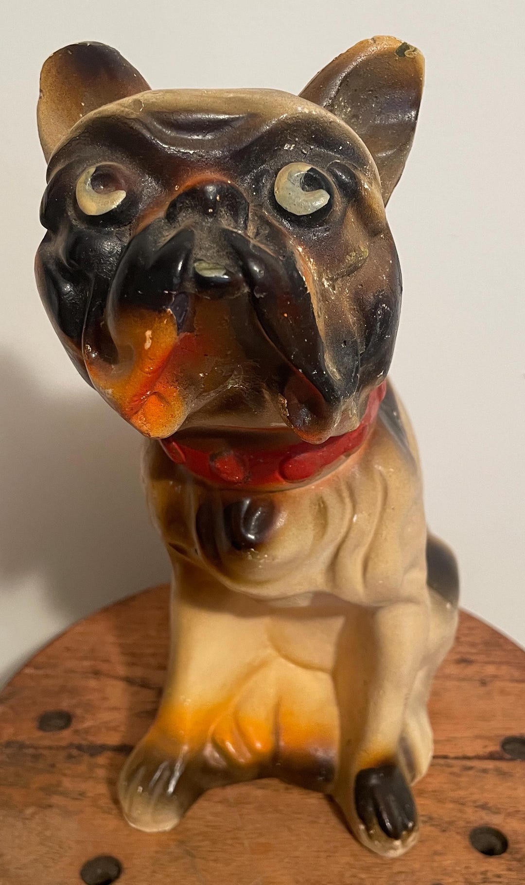 Antique Chalkware Carnival Prize French Bulldog or Boston Terrier - Etsy