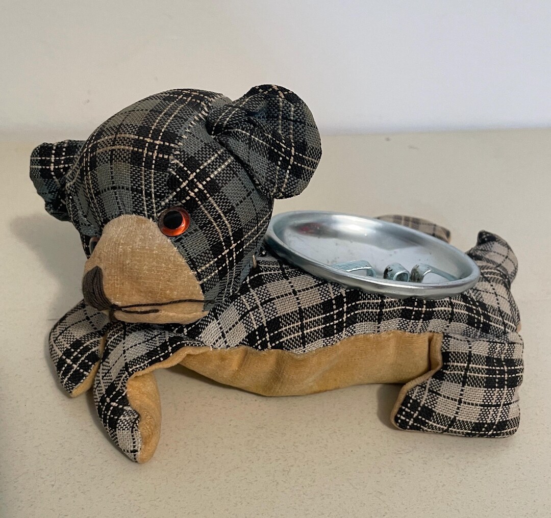 Mid-century Modern Bean Bag Dog With Ash Tray, Vintage 1950s Japan ...