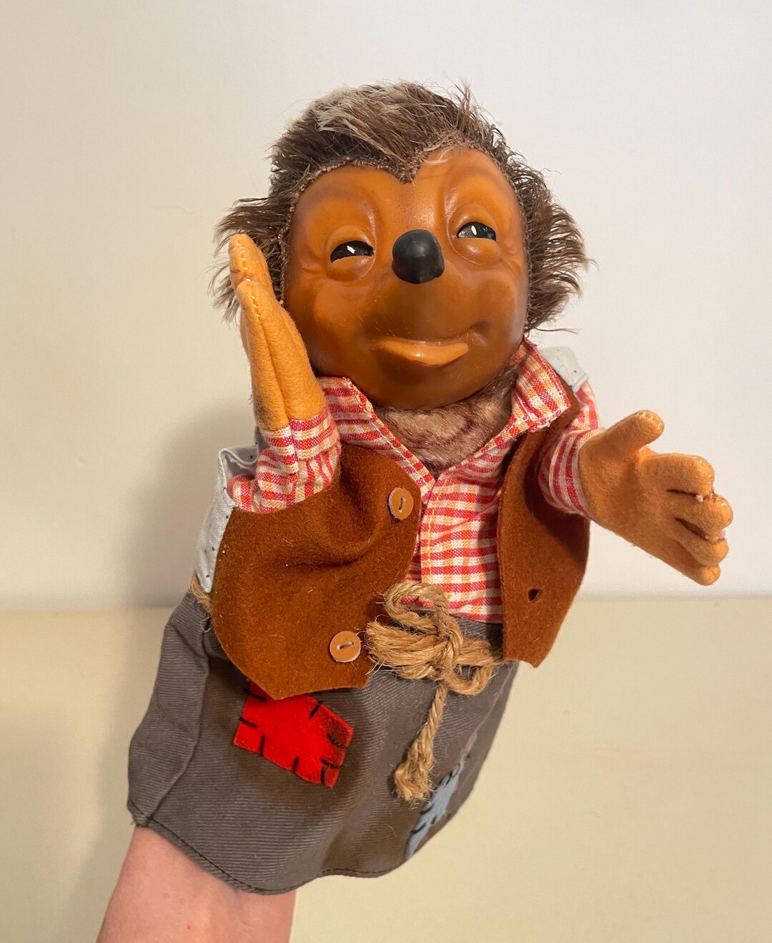 1960s Steiff Mecki Hedgehog Puppet Hand Puppet With Original Neck and ...