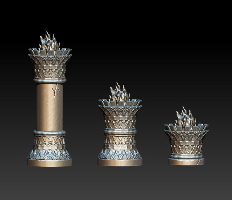 Resin 3d Printed Brazier Set for 28mm Tabletop Games Like Dnd | Etsy