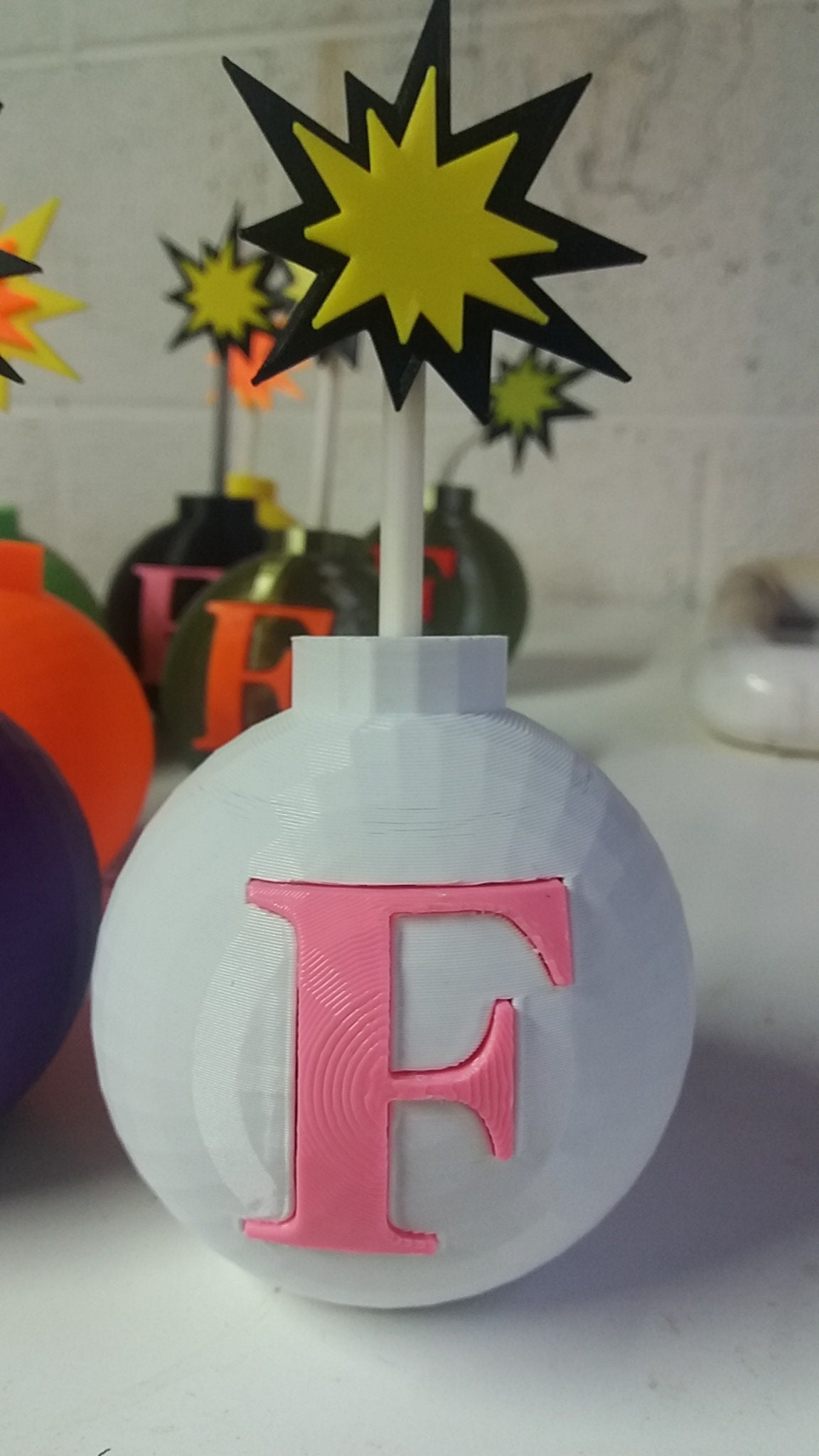 F Bomb! Customize Your Own! 3D Printed. Lots of Colors to Choose From ...