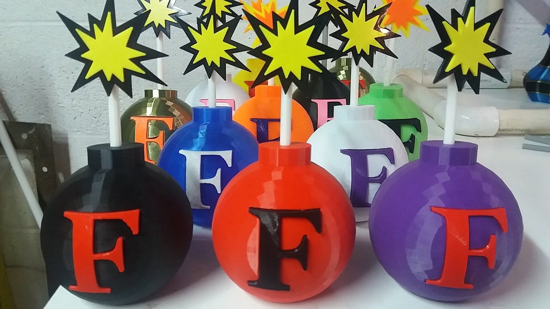 F Bomb! Customize Your Own! 3D Printed. Lots of Colors to Choose From ...