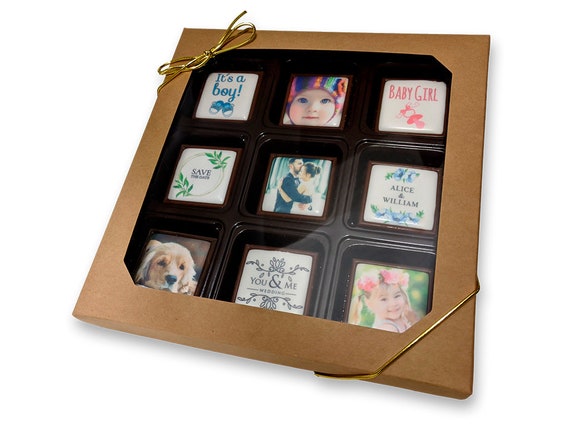 Chocolate Giftbox Custom Chocolate Box Personalized | Etsy