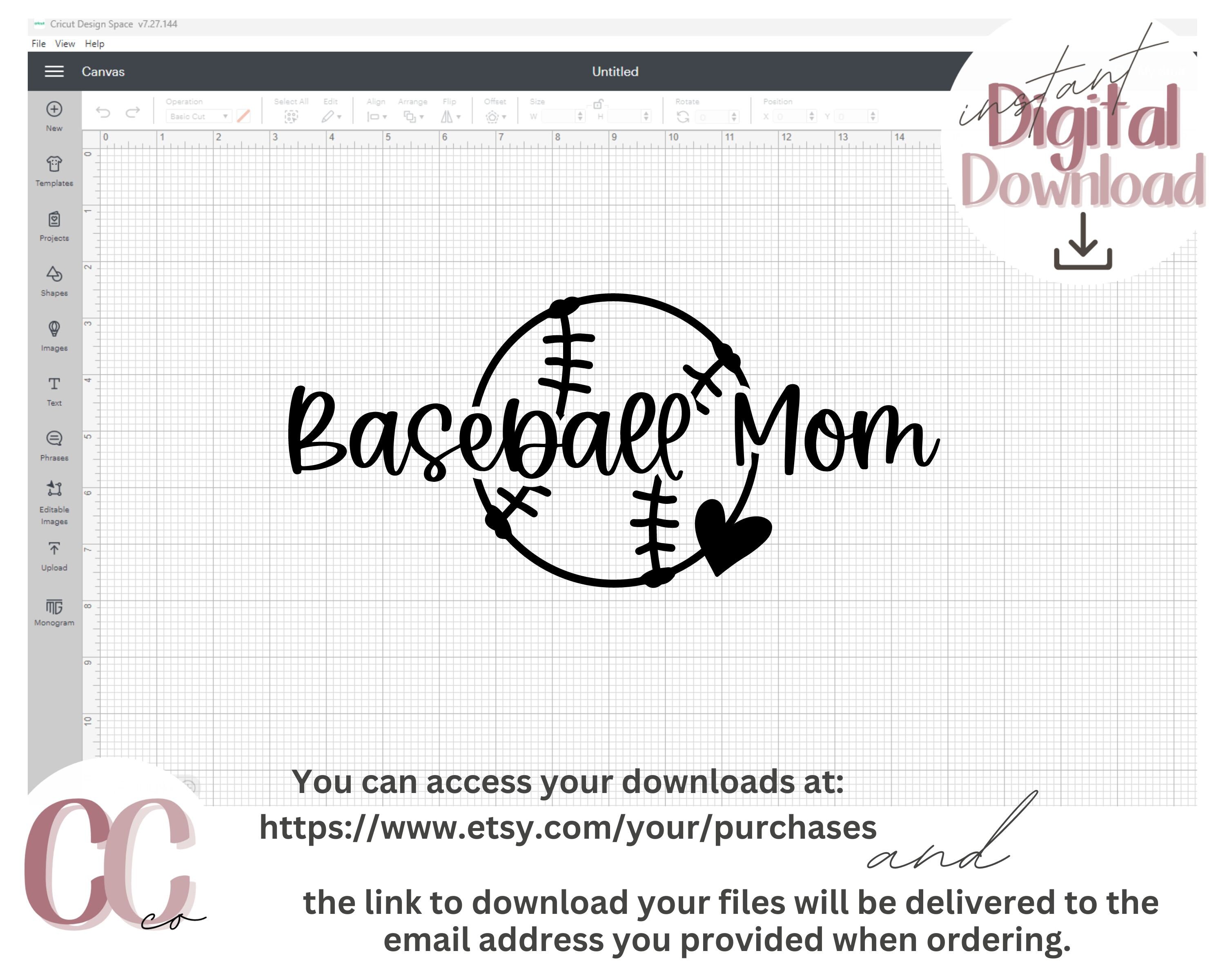 Sports SVG - Baseball Mom Svg, Sports Mom SVG, Baseball Cricut Cut ...