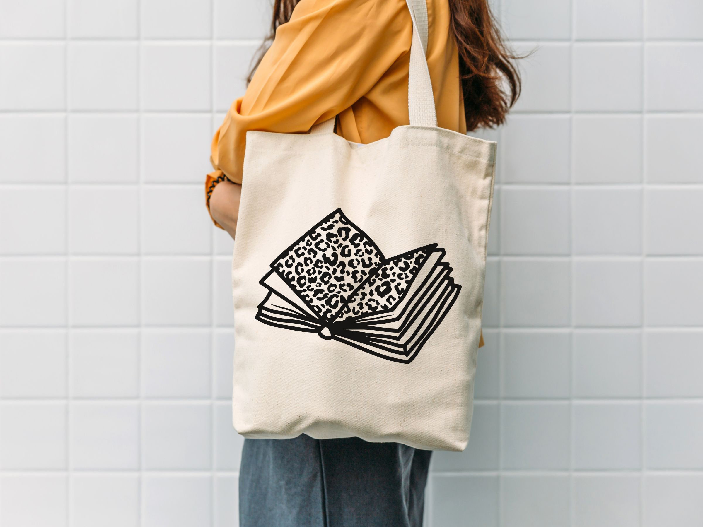 Leopard Print Book SVG Cheetah Print Book Svg, Animal Print Book Lover ...