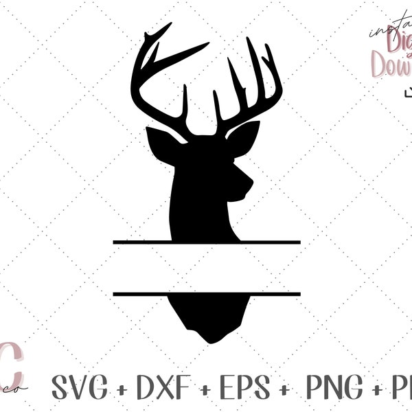 Deer Monogram Svg - Etsy