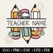 Teacher SVG | Pencil Name Frame | Instant Download | Teacher T-shirt ...