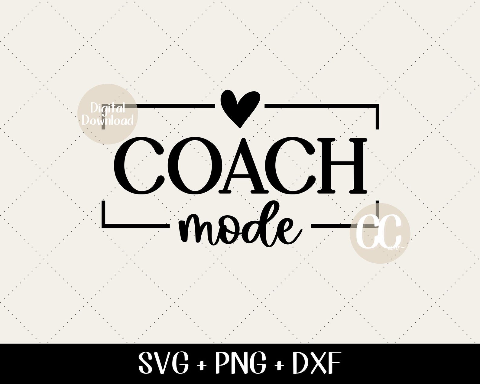 Coach Mode SVG PNG, Sports Coach Svg, Influencer Svg, Game Day Svg ...