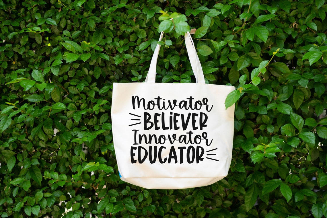 Teacher SVG - Motivator Believer Innovator Educator Svg, Inspirational ...