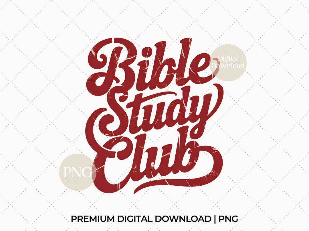 Bible Study Club PNG, Christian Bible Bag Sublimation, Trendy Vintage ...