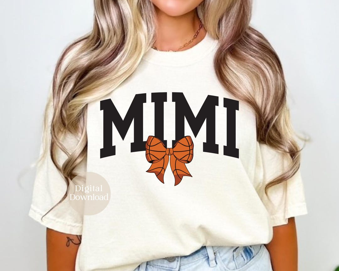 Basketball Mimi Coquette Bow SVG PNG DXF, Basketball Matching Shirts ...