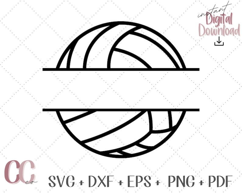 Volleyball Monogram - Instant Digital Download - Personal and ...