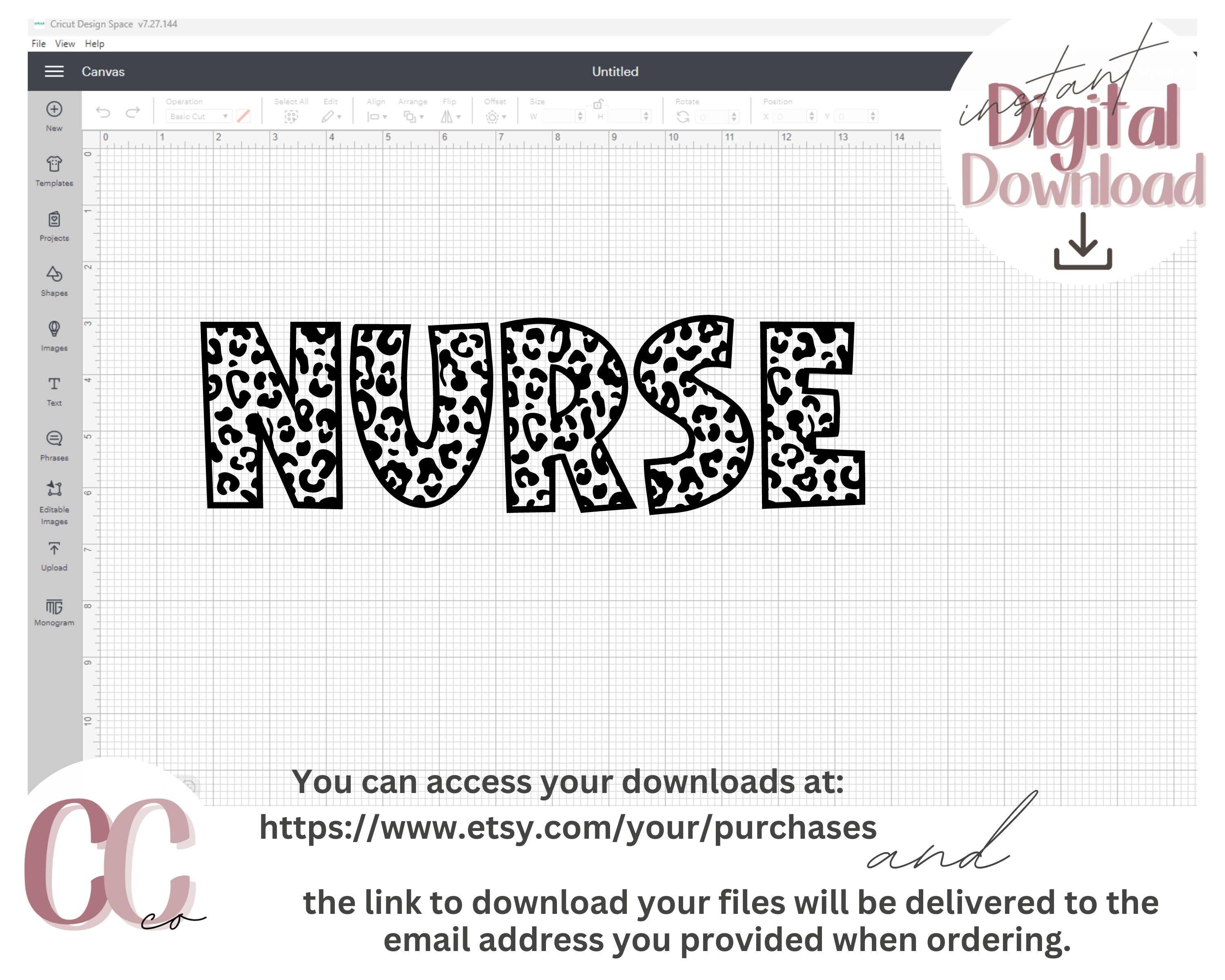 Nurse SVG - Leopard Nurse Svg, Nurse Life, Leopard Print Word Nurse ...