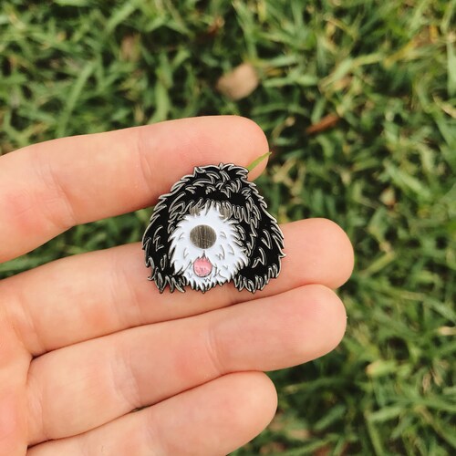 Spotted Dog Enamel Pin - Etsy