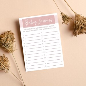 Baby Shower Game | Baby Shower Game Printable | Girl Baby Shower Game ...