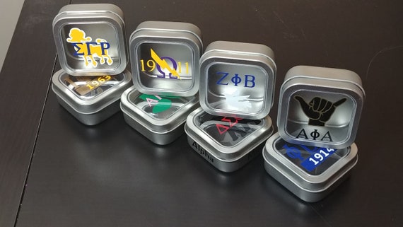 Custom Sorority and Fraternity Pin Box Set | Etsy