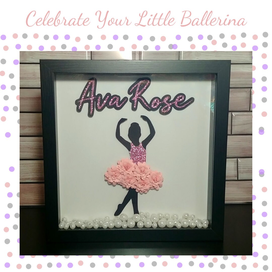 Personalized Ballerina Shadow Box - Etsy
