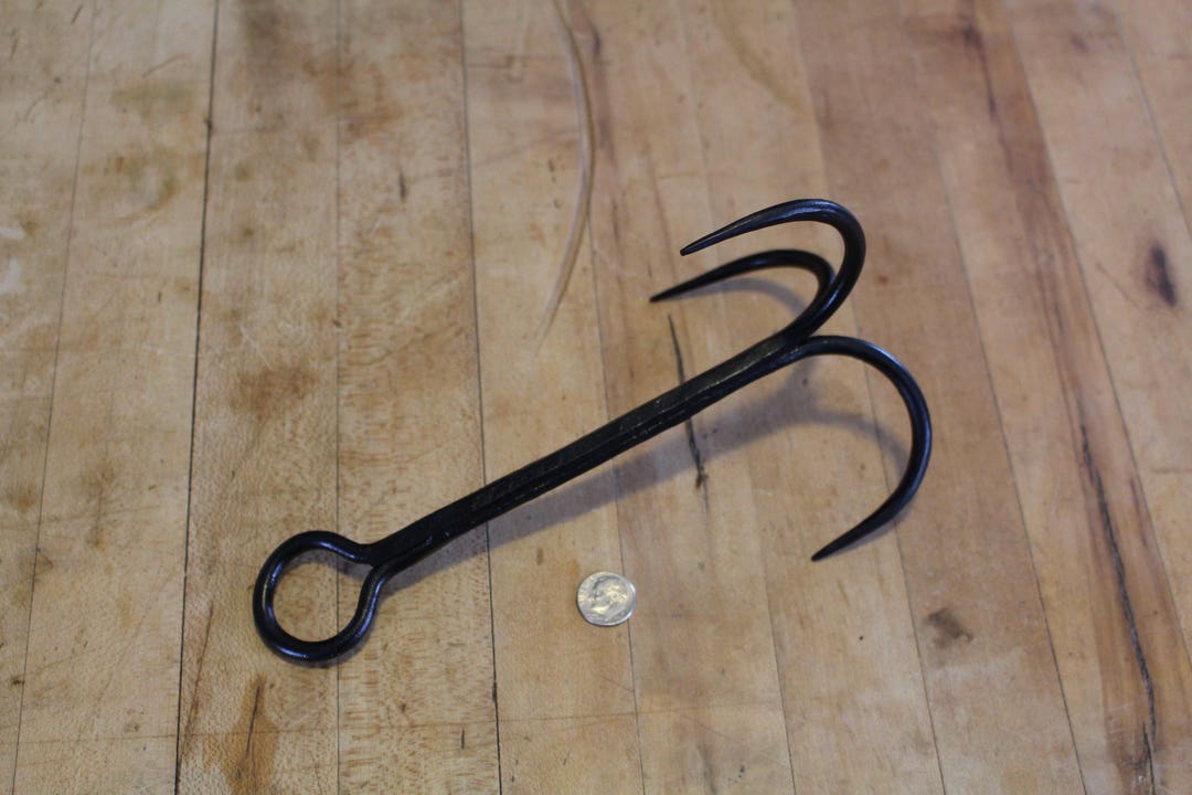 Treble Hook, Hand Forged - Etsy