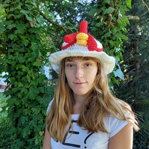 Chicken Bucket Hat, Crochet Pattern Pdf - Etsy