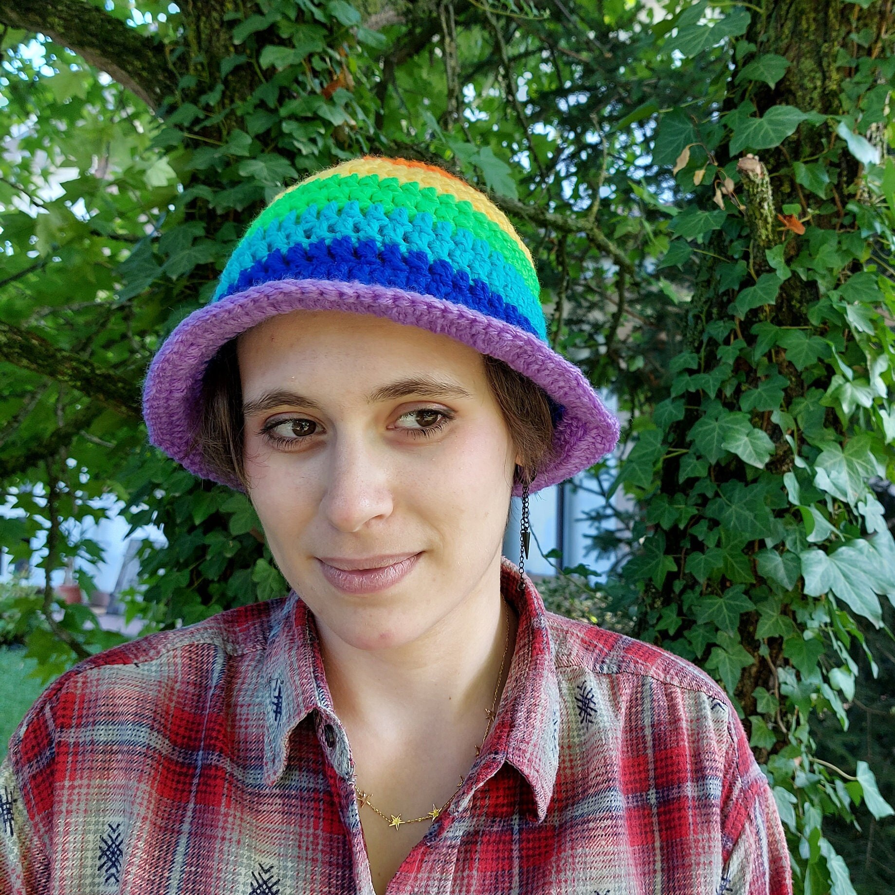 Rainbow Bucket Hat Crochet Pattern, LGBTQ Bucket Hat - Etsy