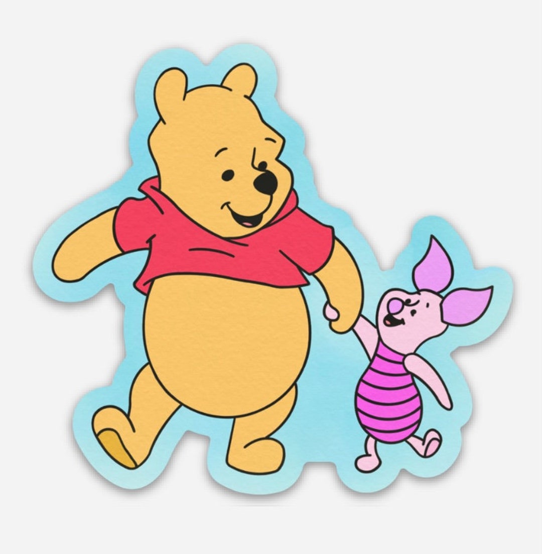 Pooh & Piglet Sticker - Etsy