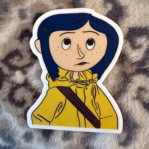 Coraline Sticker, Whimsical Spooky Art, Laptop Decal - Etsy