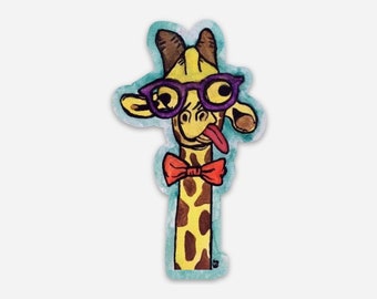 Giraffe Sticker Cute Wild Animal Stickers Waterproof, Vinyl and ...