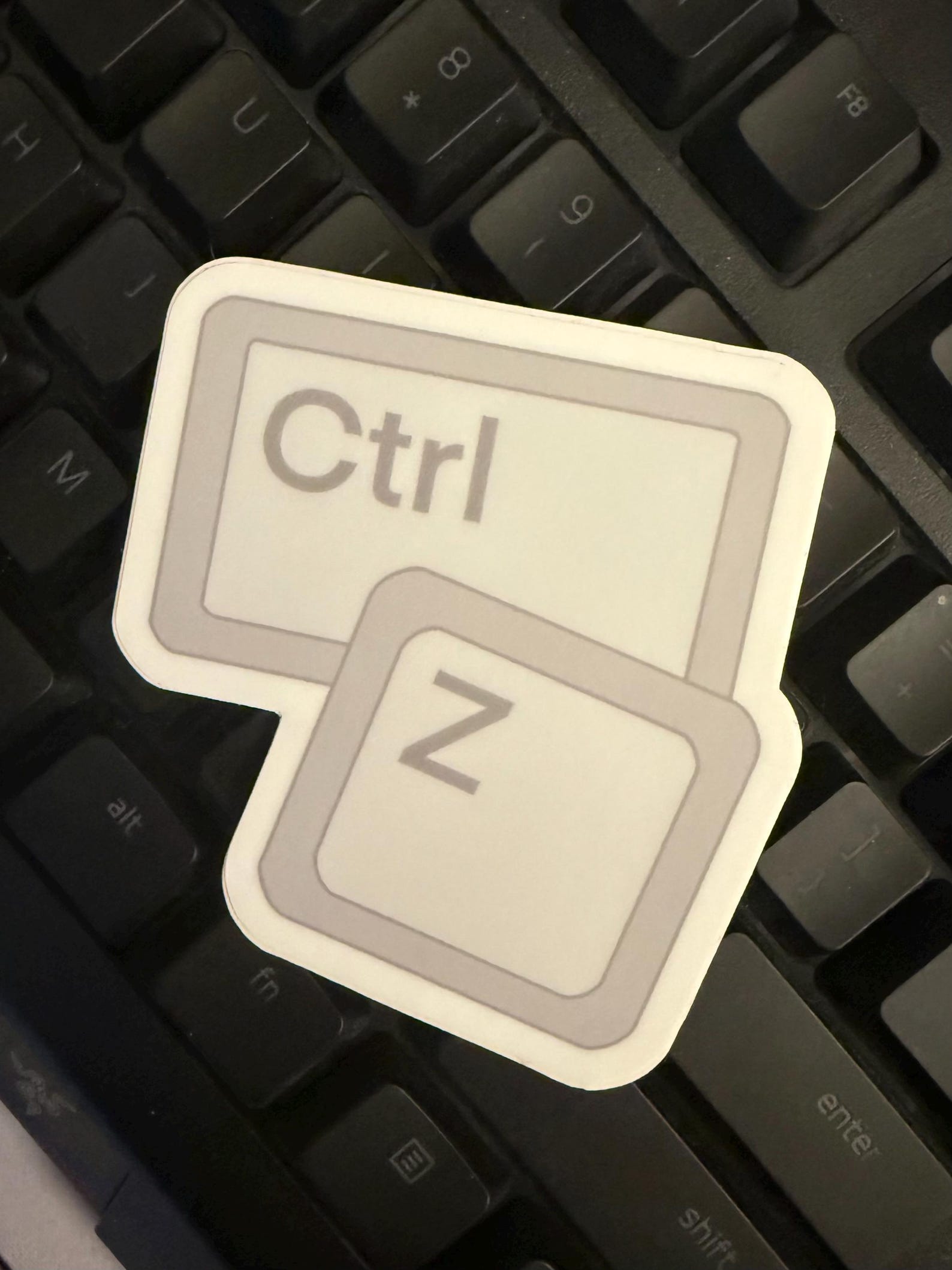 Ctrl+z Sticker, Undo Button for Artists and Graphic Designers, 3" Funny ...