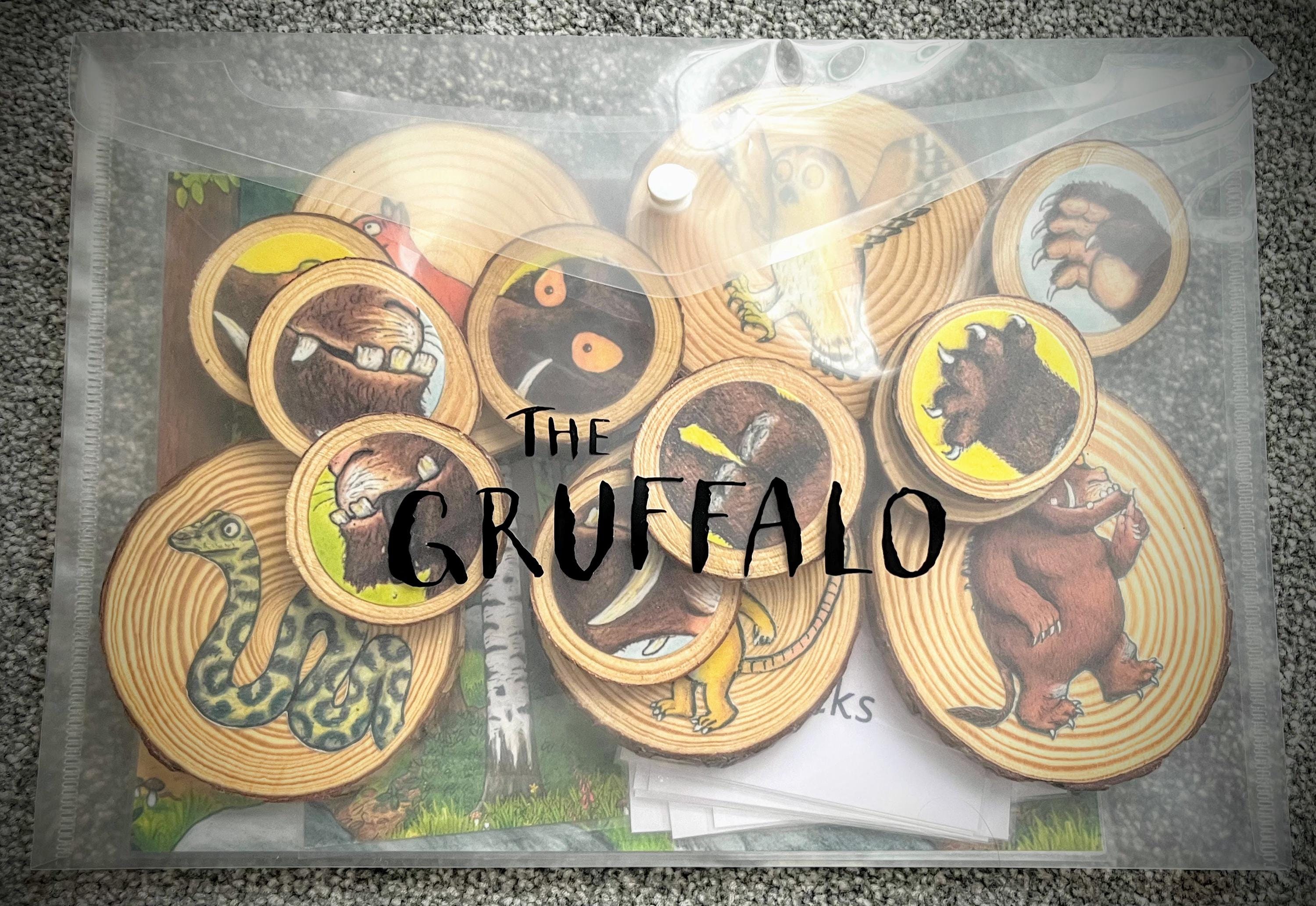 The Gruffalo Story Sack - Handmade Log Slices - Etsy UK