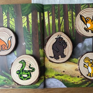 Gruffalo Story Sack - Handmade Log Slices - Etsy UK