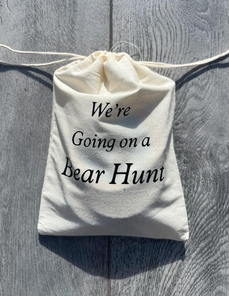 We're Going on a Bear Hunt Story Sack - Handmade Log Slices - Etsy UK