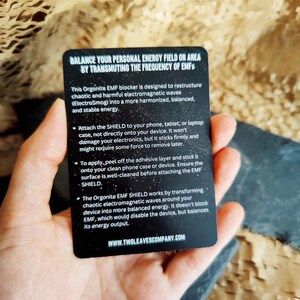 Orgonite EMF Sticker, EMF Shungite Protection for Cell Phones, Tablets ...