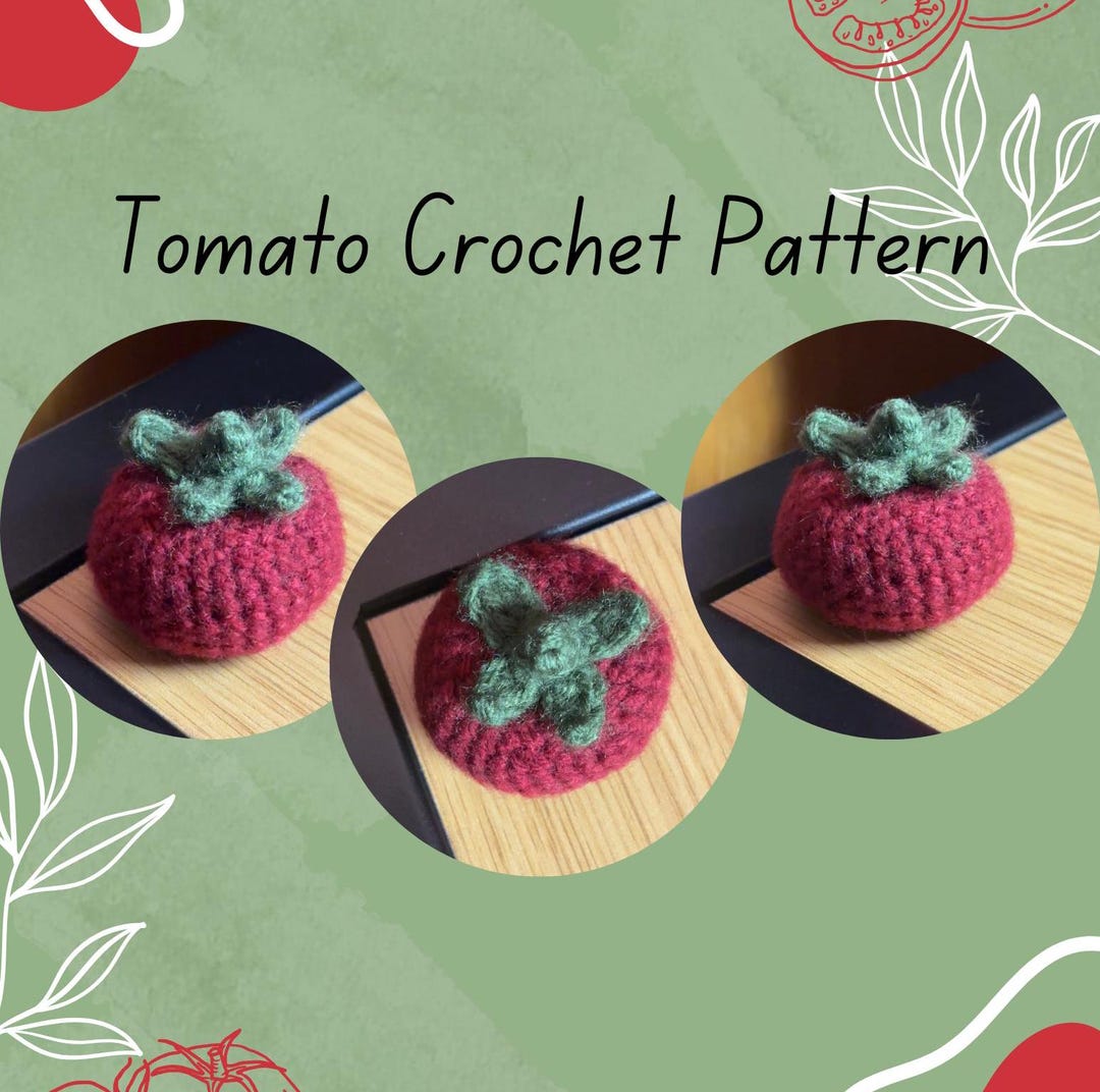 Crochet Tomato: Crochet Pattern - Etsy